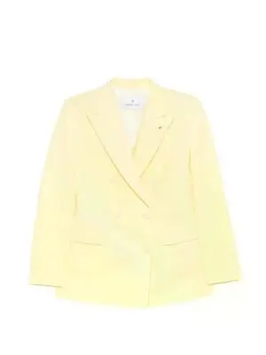 MANUEL RITZ Double-breasted Jacket - Yellow