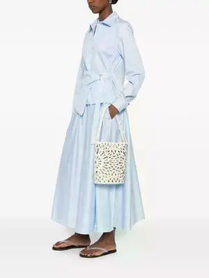 MANUEL RITZ Striped Maxi Skirt - Blue