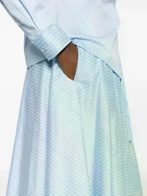 MANUEL RITZ Striped Maxi Skirt - Blue