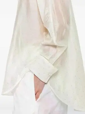 MANUEL RITZ Dotted Shirt - Neutrals