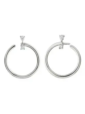 Monica Rich Kosann Crystal-embellished Hoop Earrings