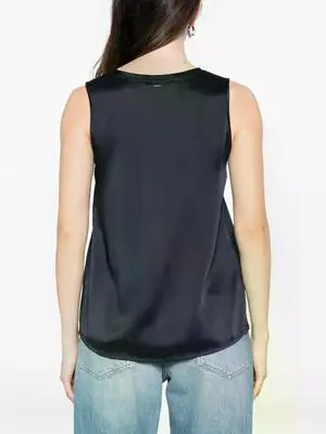 Max Mara Round-neck Sleeveless Blouse - Blue