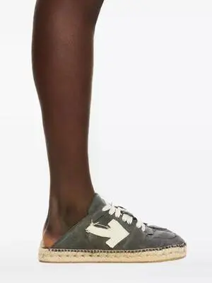 Off-White Arrow Detail Lace-up Espadrilles - Black