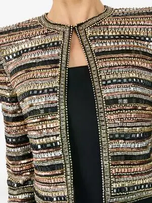 Jenny Packham Alma Beaded Jacket - Black
