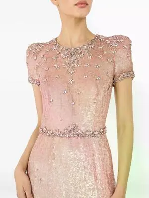 Jenny Packham Lombard Embellished Dress - Pink