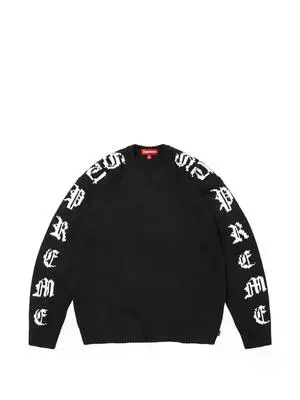 Supreme Logo-detail Sweater - Black