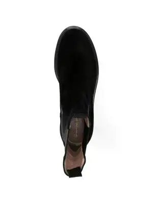 GIANVITO ROSSI Leather Chelsea Boots - Black