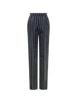 MOMS PANTS Striped Silk Trousers