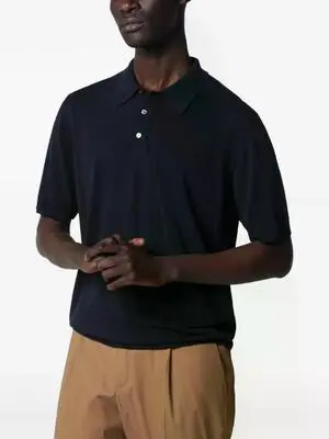 ROBERTO COLLINA Short-sleeve Polo Shirt - Blue