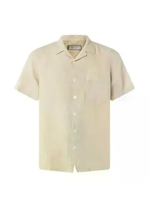 Canali Pocket Short-sleeve Shirt - Neutrals