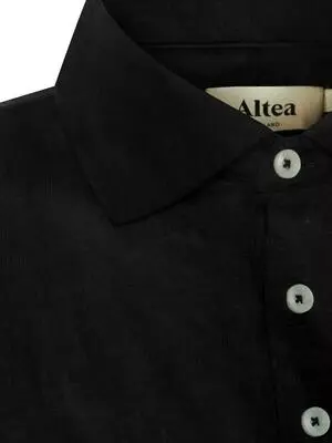 Altea Half-button Polo Shirt - Black