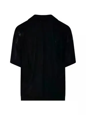 ROBERTO COLLINA Collared V-neck T-shirt - Black