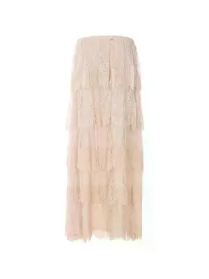 ANIYE BY Silva Lace Maxi Skirt - Neutrals