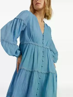 Chinti & Parker V-neck Midi Dress - Blue