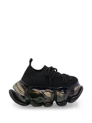 GROUNDS Skyscraper Lace-up Sneakers - Black