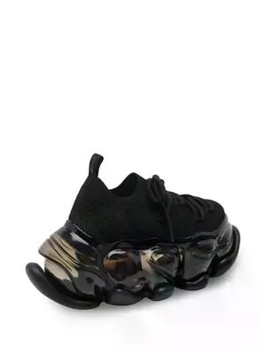 GROUNDS Skyscraper Lace-up Sneakers - Black