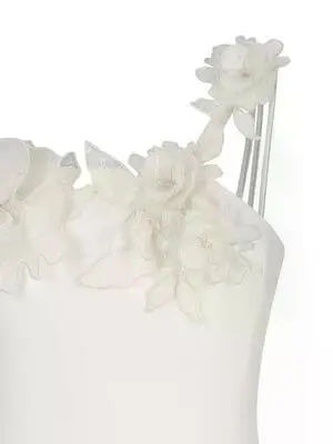 David Koma Flower-embroidered Mini Dress