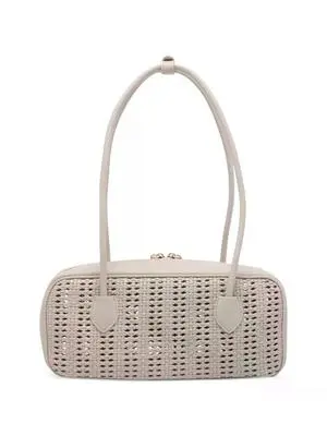 LA CARRIE Woven Zipped Shoulder Bag