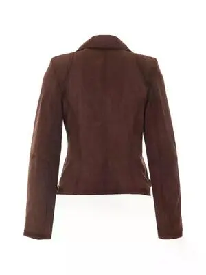 BULLY Suede Biker Jacket - Brown