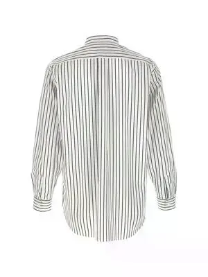 Comme Des Garçons Striped Patch-pocket Shirt