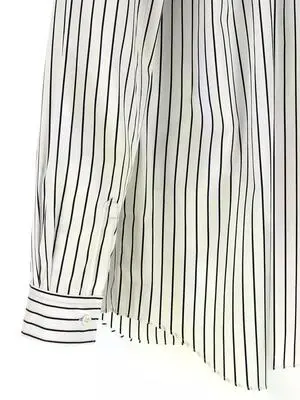Comme Des Garçons Striped Patch-pocket Shirt