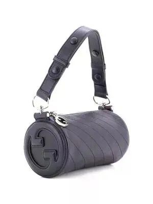 Gucci Blondie Diagonal Quilted Leather Mini Shoulder Bag - Black