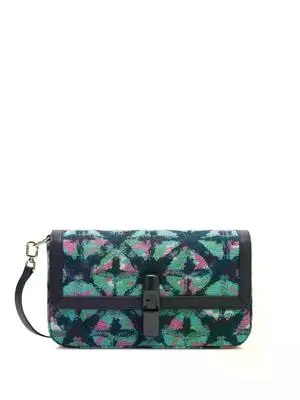 Furla Iride Small Floral-jacquard Crossbody Bag - Blue