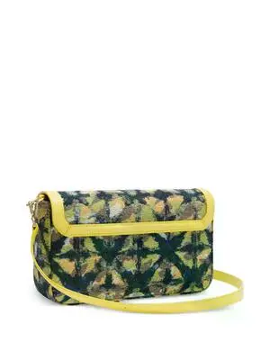 Furla Siride Floral-jacquard Crossbody Bag - Yellow