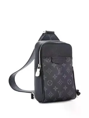 LOUIS VUITTON Outdoor Slingbag Monogram Taigarama Backpack - Black