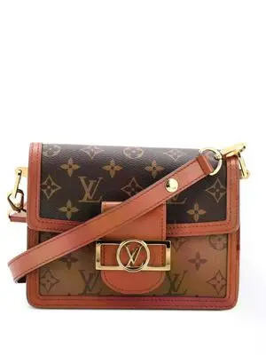 LOUIS VUITTON Dauphine Shoulder Bag Reverse Monogram Canvas - Brown