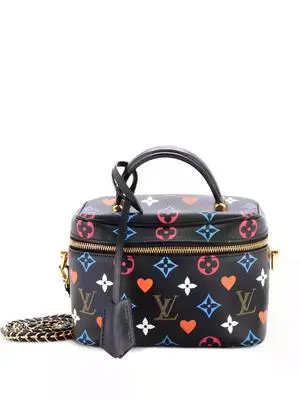LOUIS VUITTON Vanity Handbag Limited Edition Game On Monogram Pm Satchel - Black