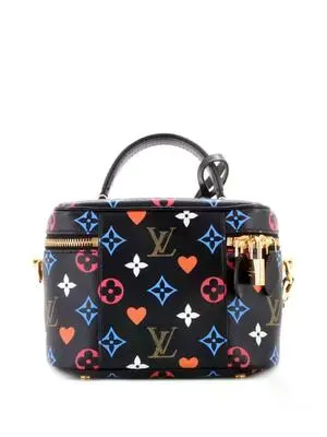 LOUIS VUITTON Vanity Handbag Limited Edition Game On Monogram Pm Satchel - Black
