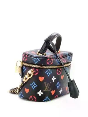 LOUIS VUITTON Vanity Handbag Limited Edition Game On Monogram Pm Satchel - Black