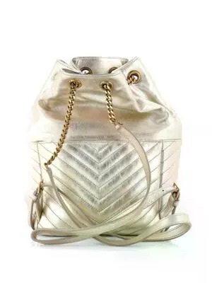 Saint Laurent Joe Matelasse Chevron Leather Backpack