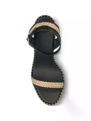 CastaÑer Striped Wedge Espadrilles - Neutrals