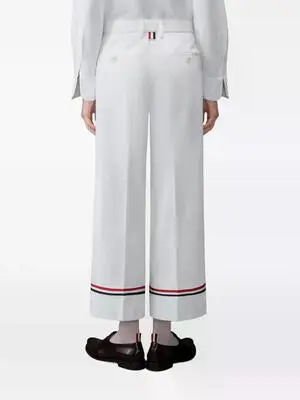 Thom Browne Gabardine Chino Trousers - White
