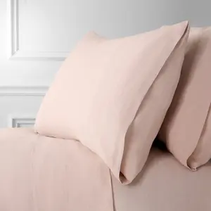 HUDSON PARK COLLECTION European Linen Sheet Set, King Exclusive - Pink