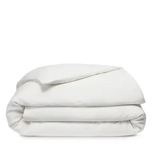 HUDSON PARK COLLECTION European Linen Duvet Cover, Queen Exclusive - Vanilla