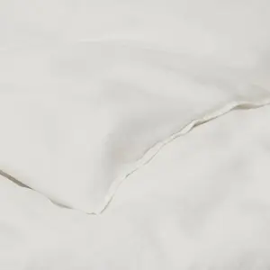 HUDSON PARK COLLECTION European Linen Duvet Cover, Queen Exclusive - Vanilla