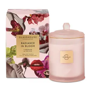GLASSHOUSE FRAGRANCES Radiance In Bloom Candle, 13.4 Oz - Pink