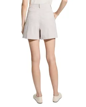 Theory Fluid Pleated Shorts