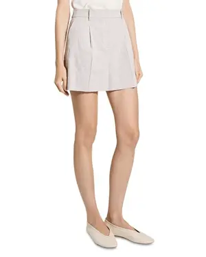Theory Fluid Pleated Shorts
