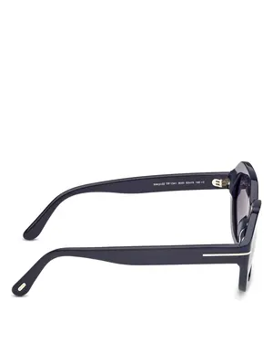 TOM FORD Geometric Sunglasses, 53mm - Blue/gradient Blue