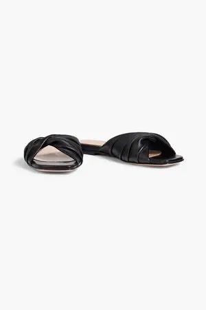 GIANVITO ROSSI Selene Twisted Leather Slides