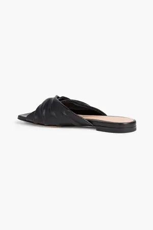 GIANVITO ROSSI Selene Twisted Leather Slides