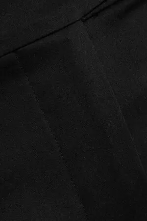Max Mara Okra Cotton-blend Straight-leg Pants - Black