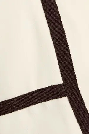 Max Mara Fiorito Grosgrain-trimmed Cotton-twill Jacket