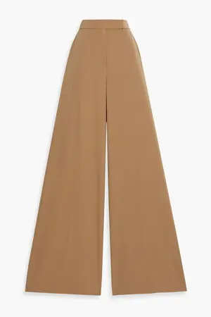 Max Mara Ninfa Wool-twill Wide-leg Pants - Camel