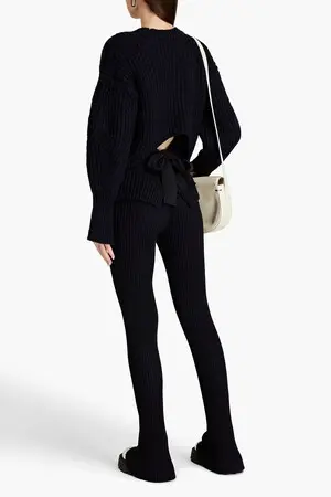 3.1 Phillip Lim Cutout Ribbed Wool Sweater