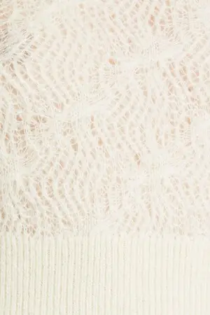3.1 Phillip Lim Brushed Pointelle-knit Alpaca-blend Top